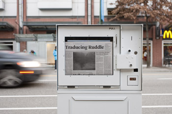 Artwork Window with Fake Newspapers by Mark Manders - Public Art ...